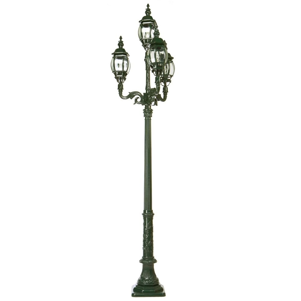 Nostalgische tuinlamp Rio 4-lichts - groen van KS verlichting kopen ...