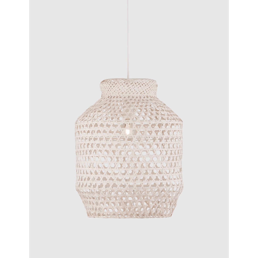 Witte hanglamp Mia Ø 35cm van Lyora kopen | LampenTotaal
