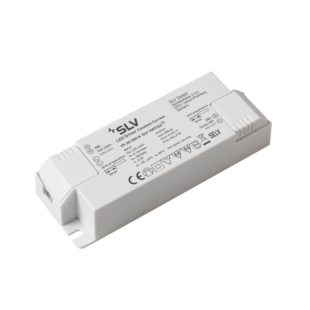 Led Driver 2-42V - 21W - 500mA van SLV kopen | LampenTotaal