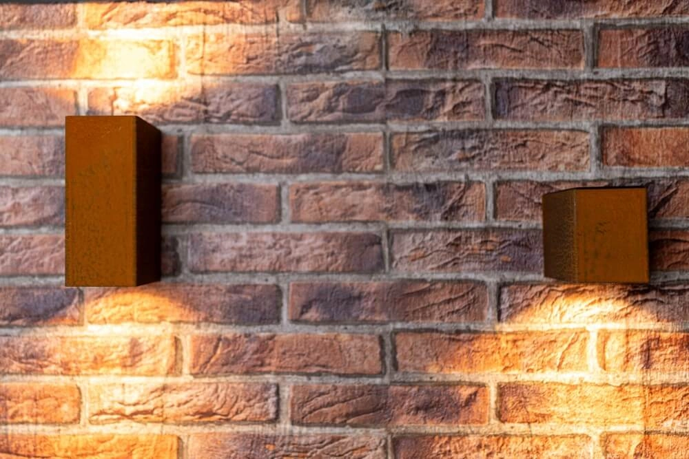 Wall lighting Gis Up - Down corten van LightLux kopen | LampenTotaal
