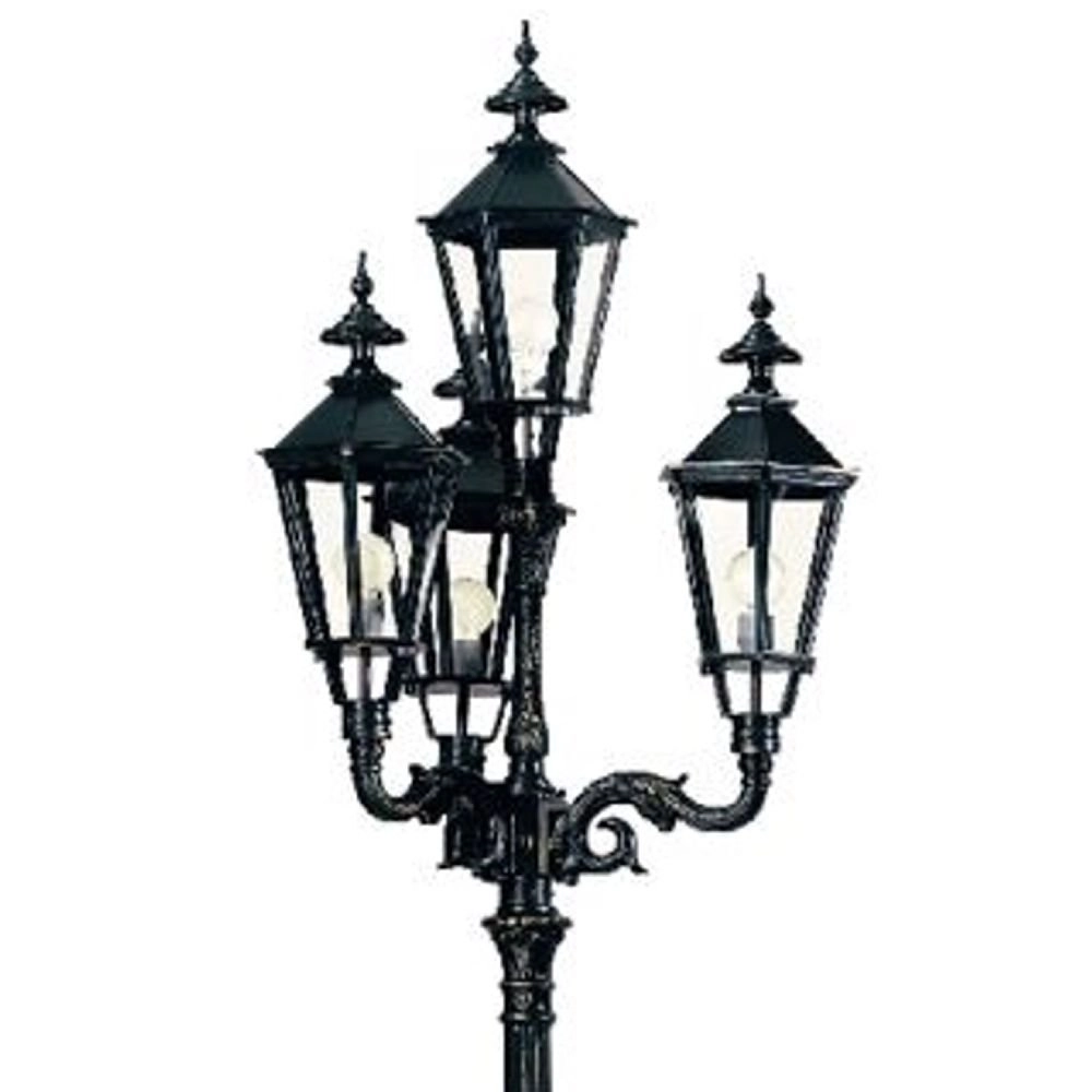 Nostalgische tuinlamp Brussel 4-lichts - groen van KS verlichting kopen ...